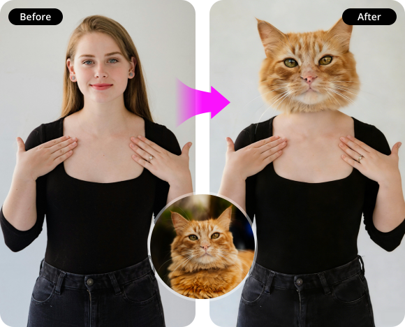 Animal Face Swap Online Free - DeepSwapFace
