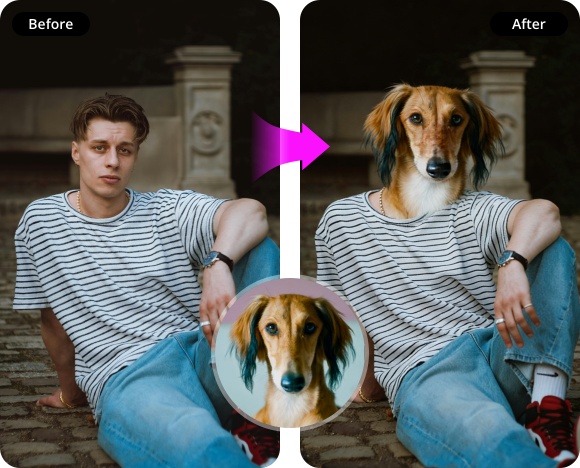 Animal Face Swap Online Free - DeepSwapFace
